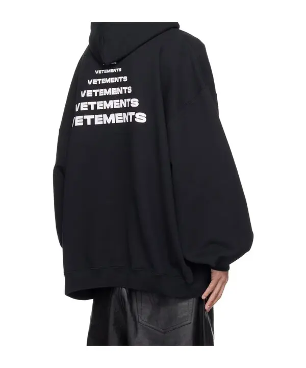 Vetements Pyramid Logo Printed Hoodie