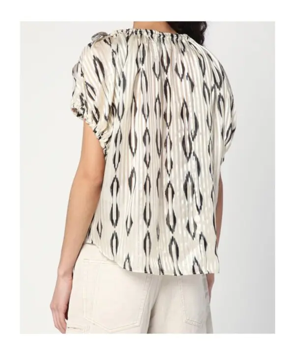 Isabel Marant Étoile Silk Blouse With Vertical Stripe Pattern - Multicolor