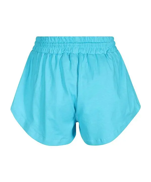 MSGM Logo Embroidered Drawstring Shorts - Blue