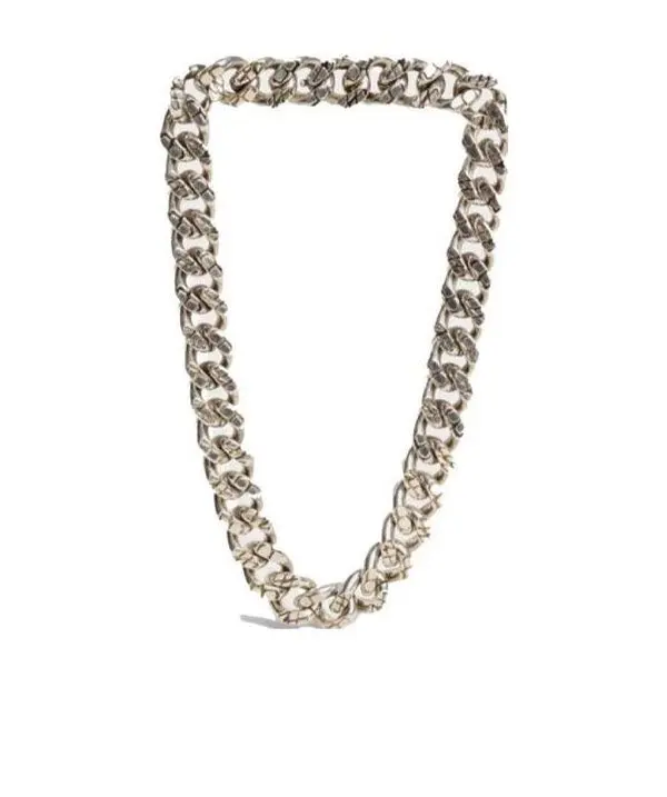 Celine Double-sided Python Chain Necklace - Yellow