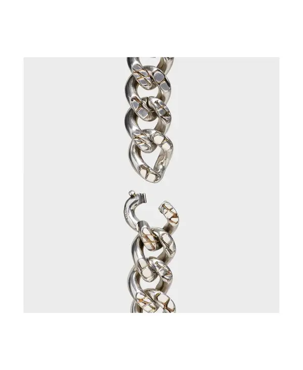 Celine Double-sided Python Chain Necklace