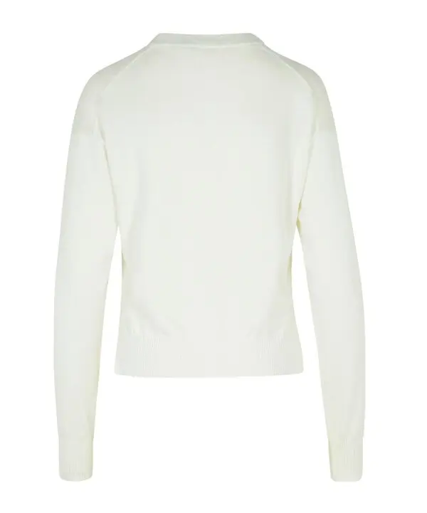 Moschino Logo Intarsia Crewneck Jumper