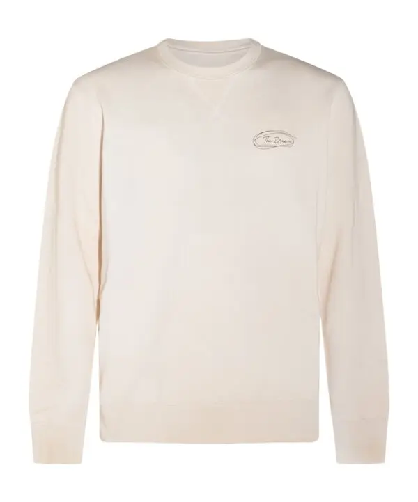 GOLDEN GOOSE Graphic Printed Crewneck Sweatshirt - White