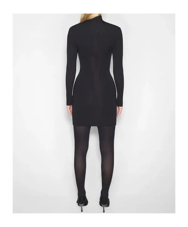 MUGLER Star Cut-out Long Sleeve Dress