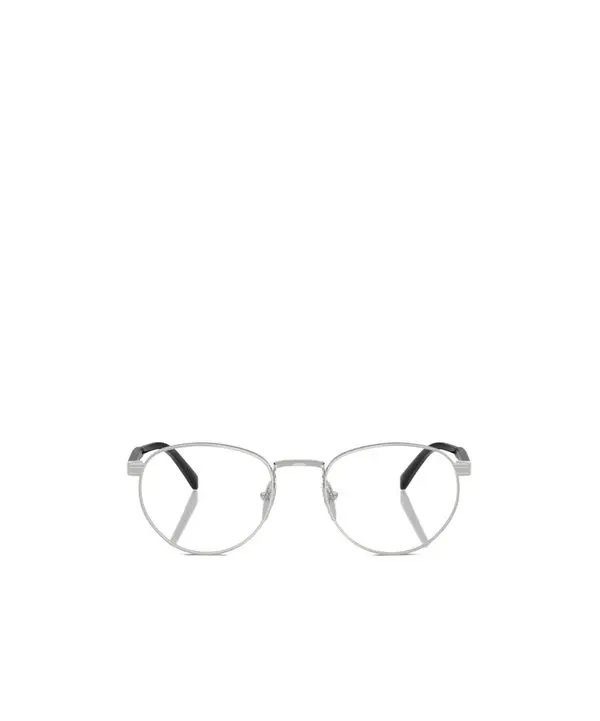 Prada Round Frame Glasses - Silver