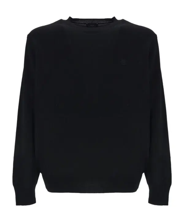 Etro Pegasus Embroidered Crewneck Jumper - Black