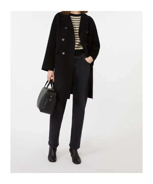 Max Mara Double Wool Drape Coat