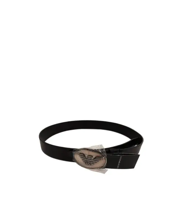 Emporio Armani Logo Belt - Black