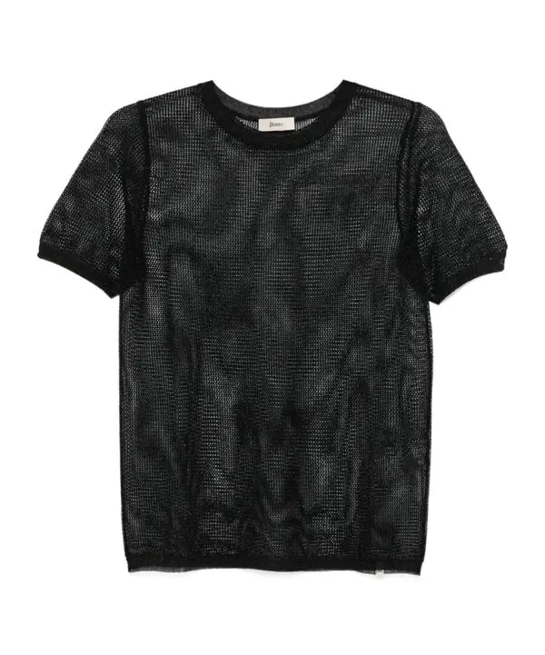 Herno Open-knit Crewneck T-shirt