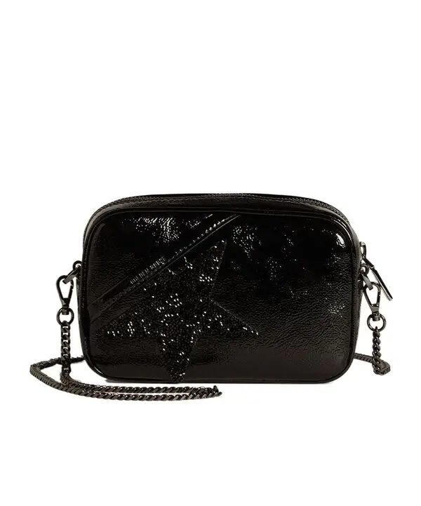 GOLDEN GOOSE Mini Star Embellished Shoulder Bag - Black