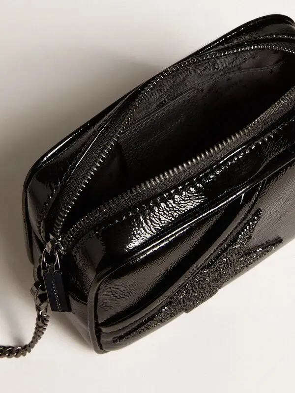 GOLDEN GOOSE Mini Star Embellished Shoulder Bag - Black