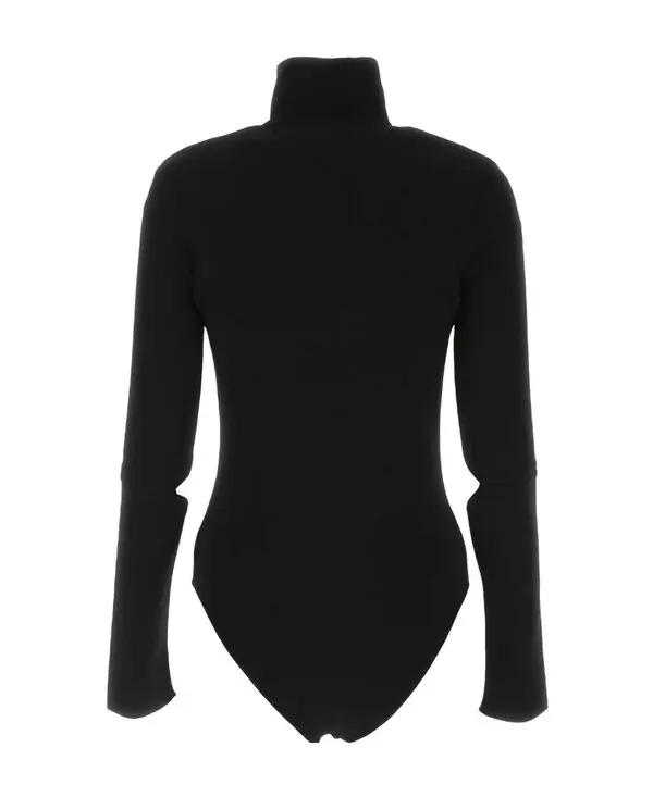 COURREGES Courrèges High-neck Cut-out Long-sleeve Bodysuit