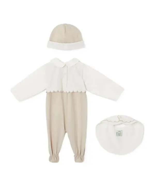 Fendi Baby Set With Squirrel Embroidery