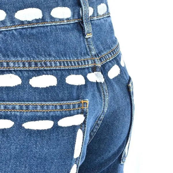 Moschino Straight Leg Jeans With Contrast Piping