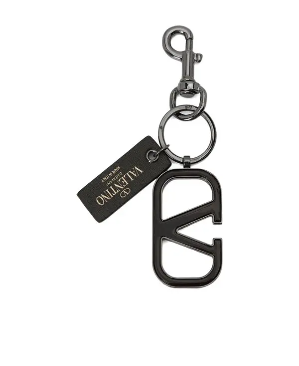 Valentino Garavani Vlogo Signature Keyring - Black
