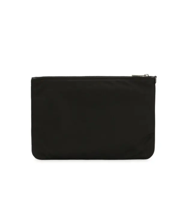 Dolce & Gabbana Logo Print Zipped Clutch Bag