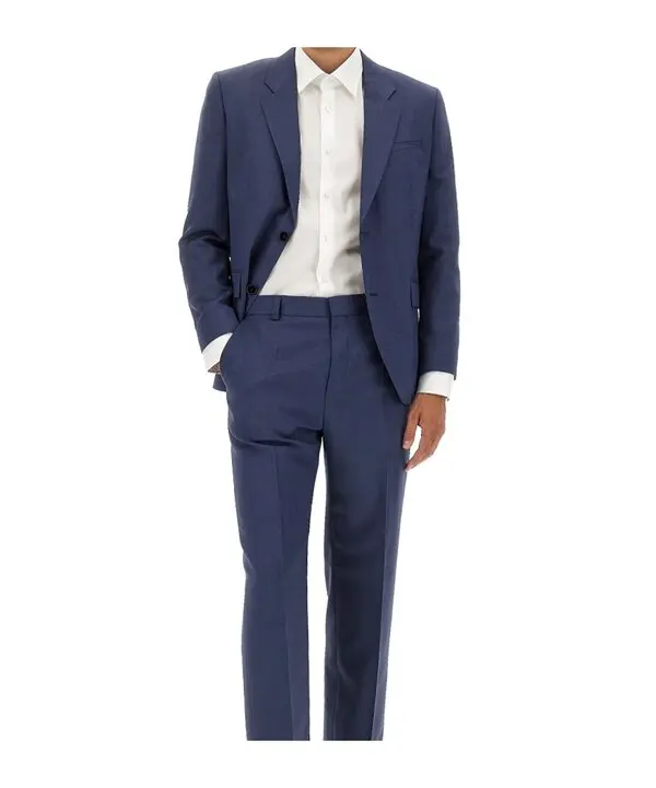 Hugo Boss Long-sleeved Suit Jacket - Blue