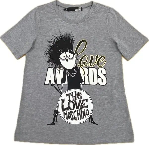 Moschino Short Sleeve T-shirt - Gray