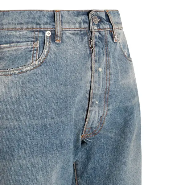 MAISON MARGIELA Distressed Belt Ring Denim Trousers