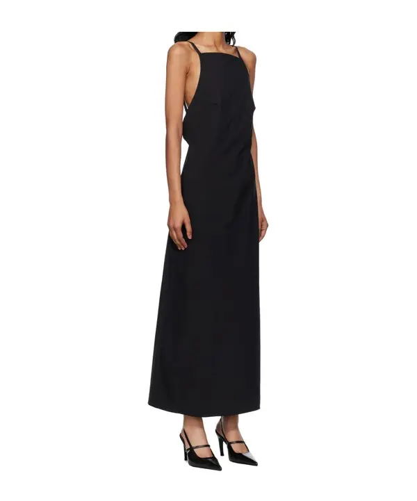 ST. AGNI Square Neck Open Back Maxi Dress