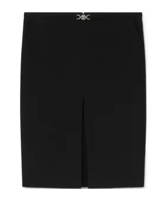 Versace Pencil Midi Skirt - Black