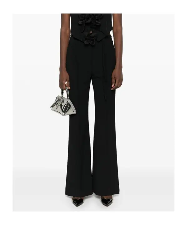ROTATE BY BIRGER CHRISTENSEN Belted Flare Pants
