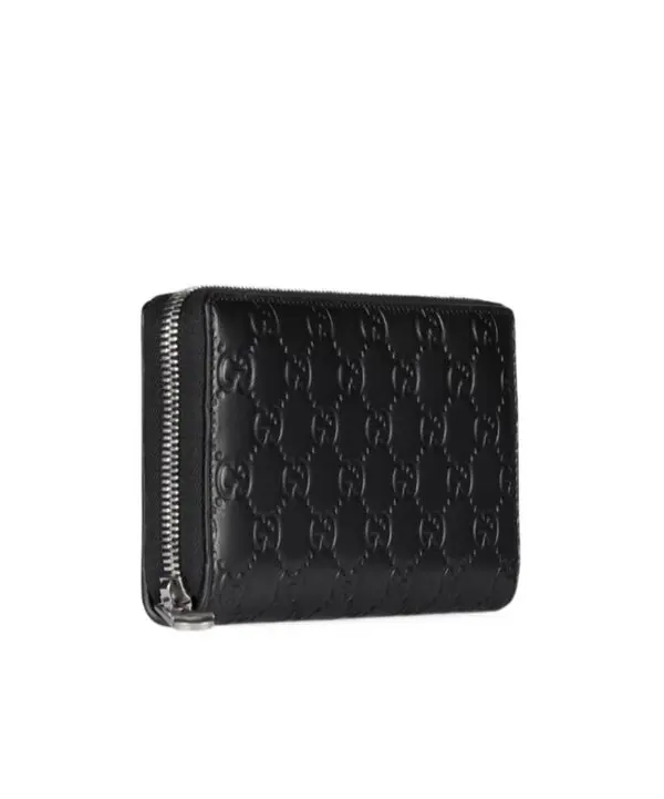 Gucci Gg Emblem Zip Around Wallet