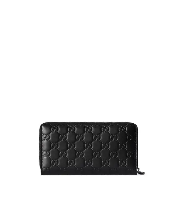 Gucci Gg Emblem Zip Around Wallet