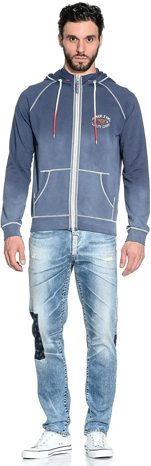 Emporio Armani Logo Zip-up Hoodie