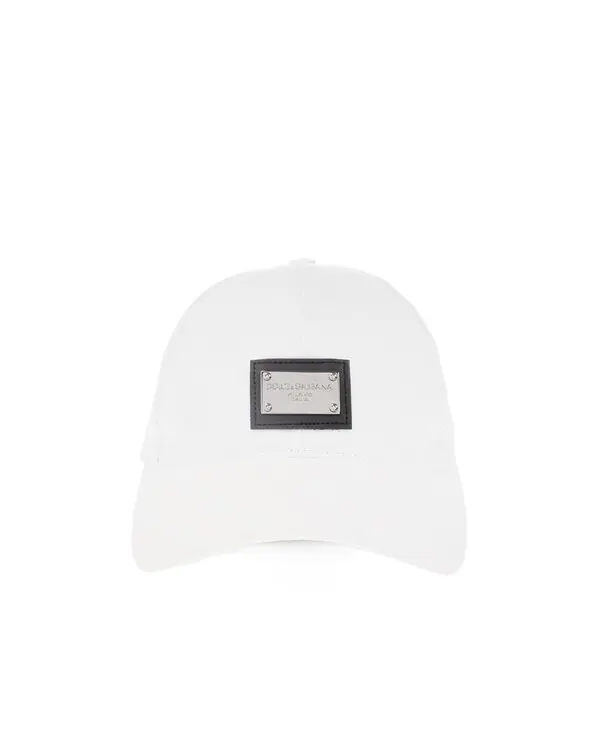 Dolce & Gabbana Dolce Gabbana Logo Plaque Baseball Cap - White
