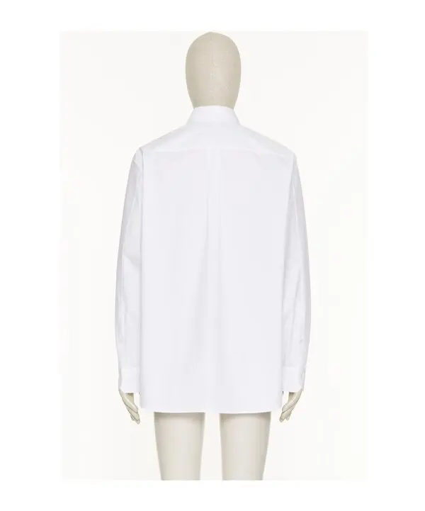 Valentino Garavani Scallop Detailed Curved Hem Shirt