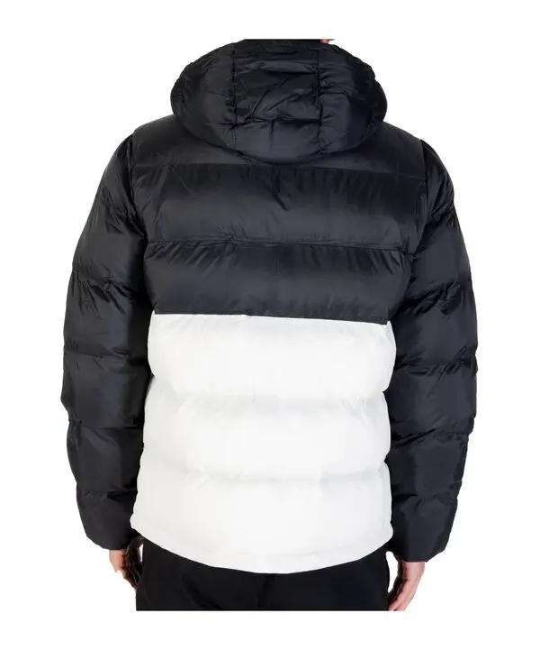 Calvin Klein Color Block Hooded Down Jacket - Black