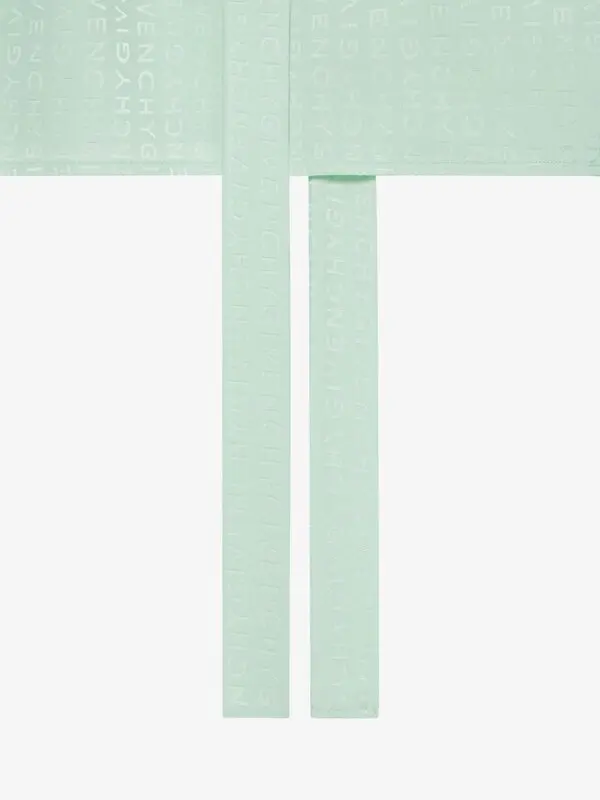 Givenchy Sleeveless Silk Top With Lavalliere Neck - Mint Green