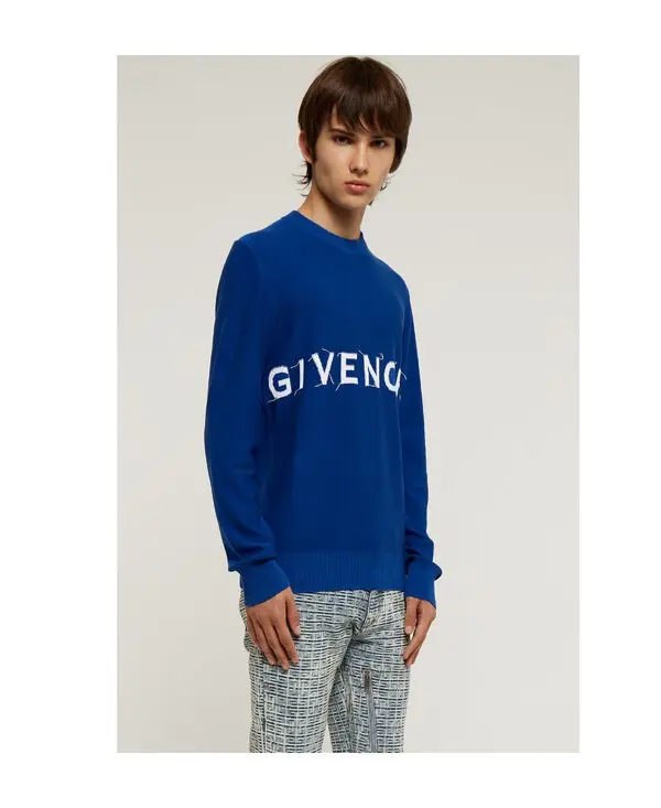 Givenchy Logo Intarsia-knit Crewneck Jumper