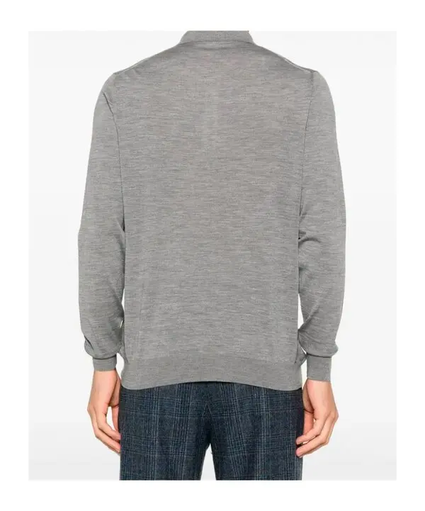 Kiton Mélange Effect Polo Shirt - Gray