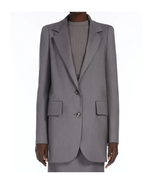 Max Mara Collared Button-up Jacket