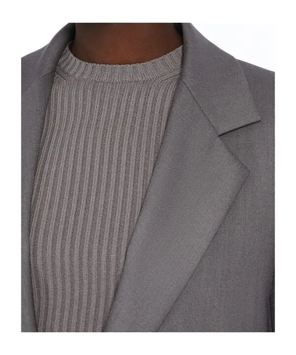 Max Mara Collared Button-up Jacket