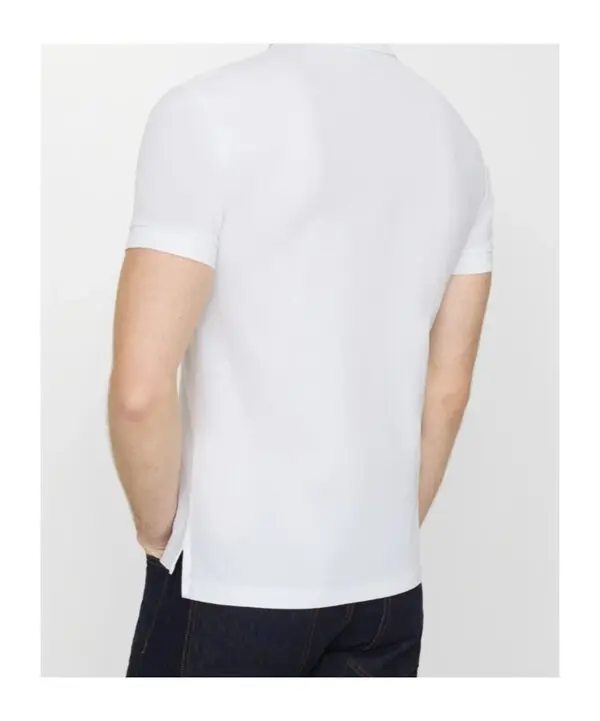 Burberry Ekd Embroidered Short-sleeve Polo Shirt - White