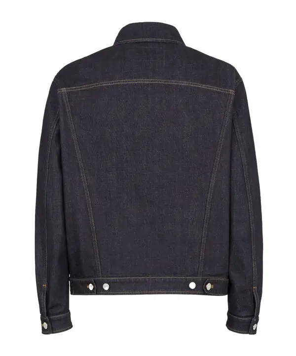 Fendi Crest Embroidered Denim Jacket