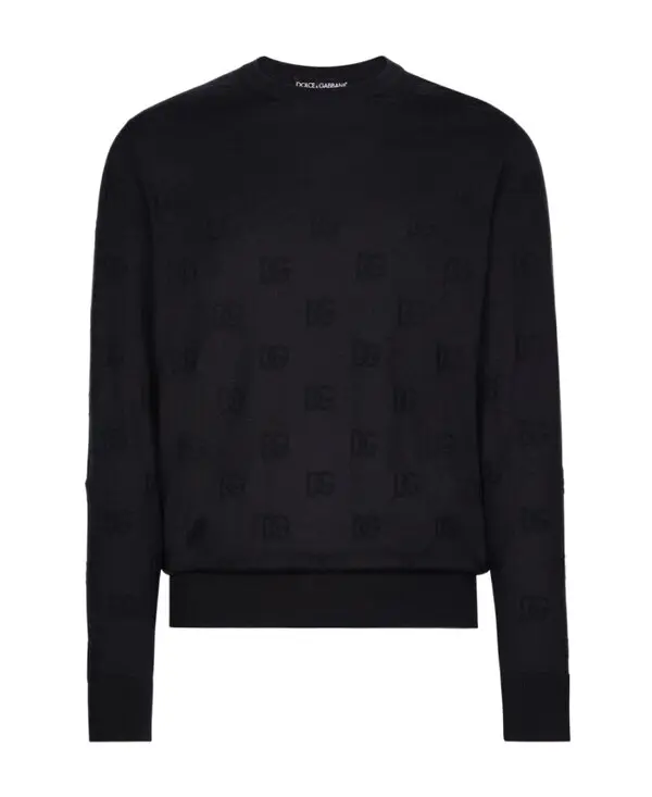 Dolce & Gabbana All-over Dg Inlay Crewneck Jumper