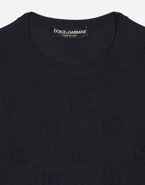 Dolce & Gabbana All-over Dg Inlay Crewneck Jumper