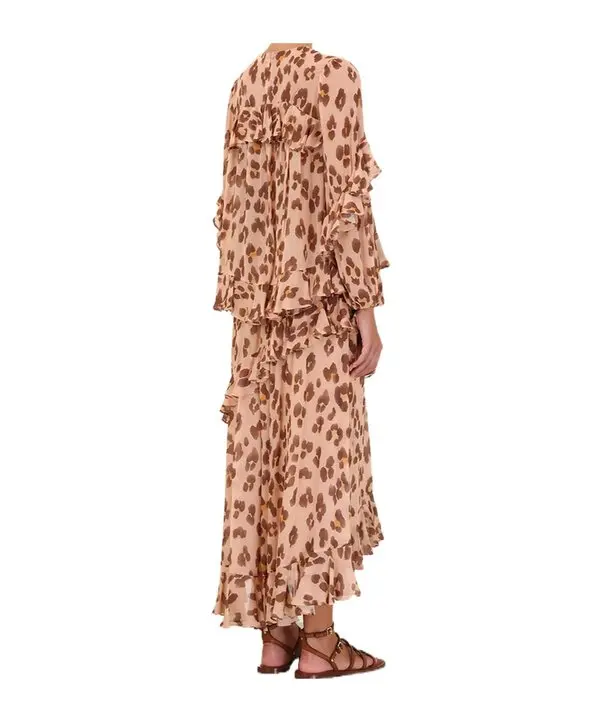 Zimmermann Illuminate V-neck Ruffle Top