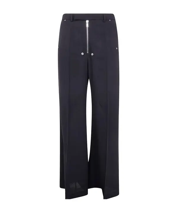 Rick Owens Belas Zip-front Wide-leg Trousers - Black
