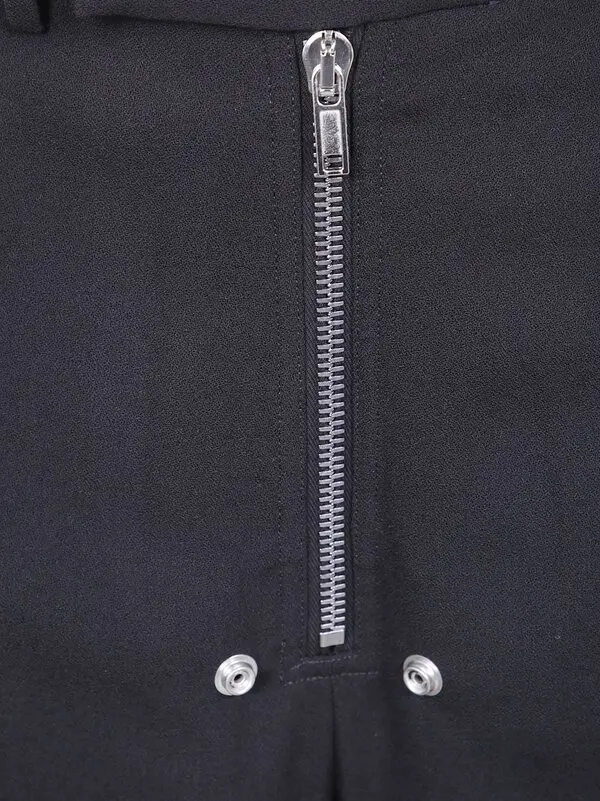 Rick Owens Belas Zip-front Wide-leg Trousers - Black