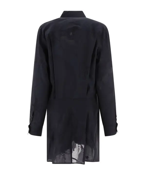 Off-White Map Jaq Twist Shirt Dress