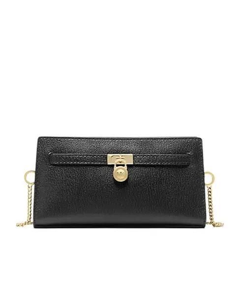 Michael Kors Hamilton Chain Shoulder Bag - Black