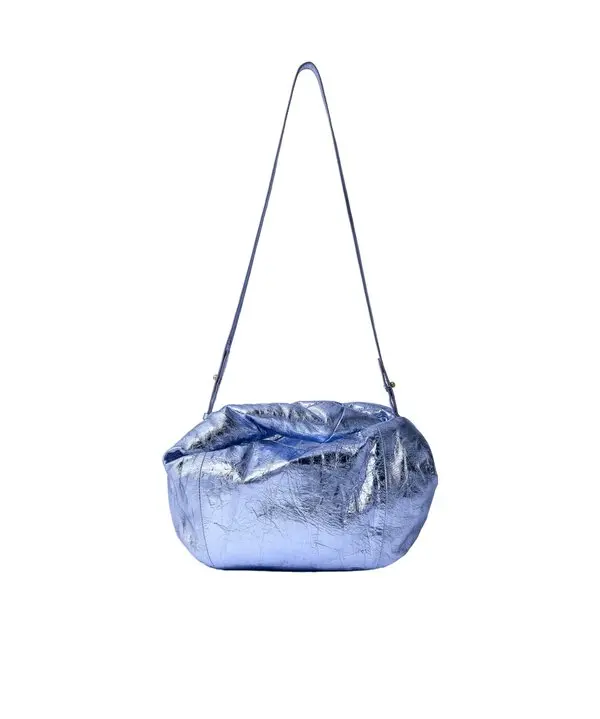 Dries Van Noten Metallic Twisted Handbag - Purple