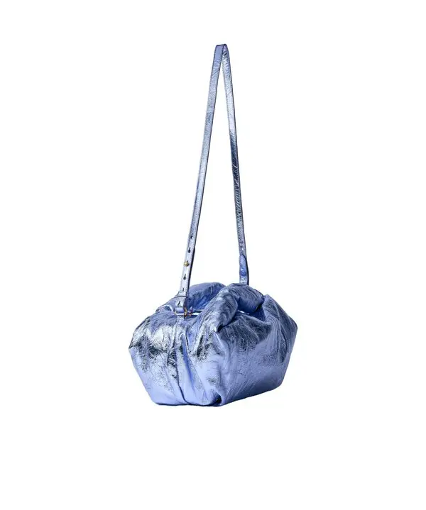 Dries Van Noten Metallic Twisted Handbag - Purple
