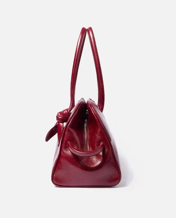Jacquemus The Turismo Logo Embossed Bowling Bag - Red
