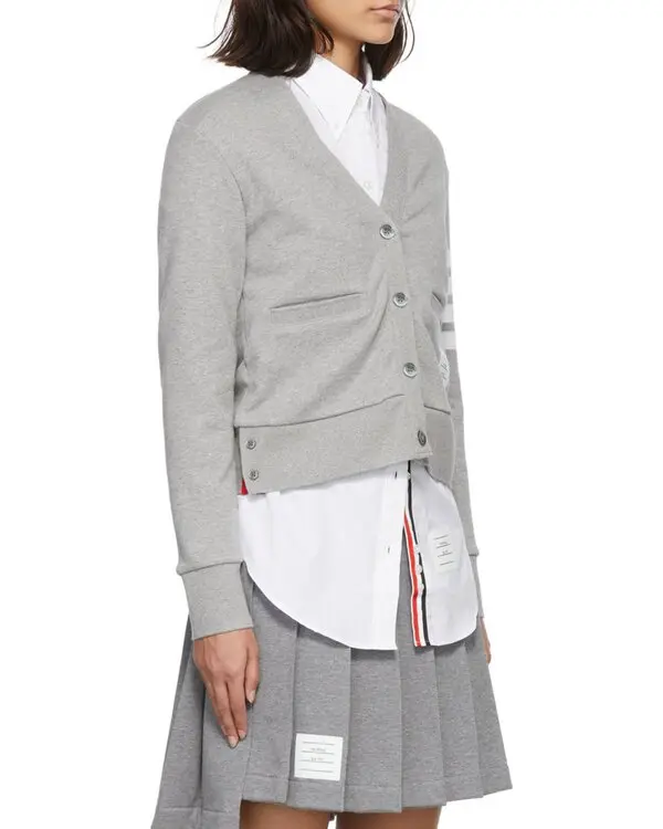 Thom Browne Four-bar Sleeve Cardigan